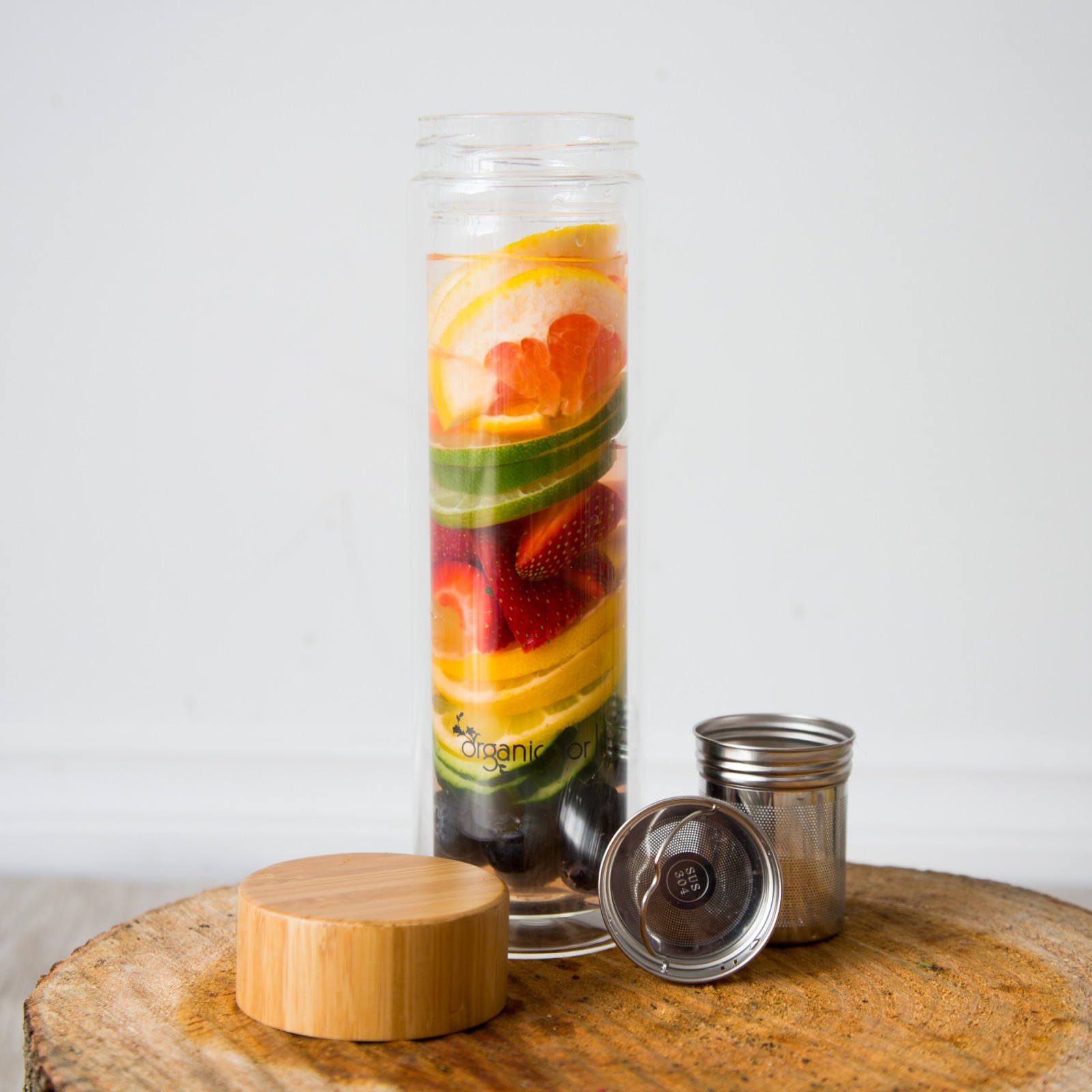 400ml Glass Tea Bottle | Organics for Lily